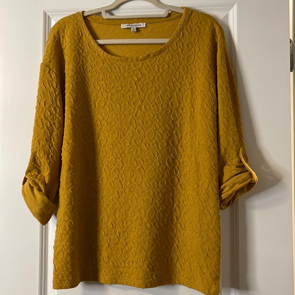 Drapery Cotton Shirt By Rose + Olive. Size Medium - Gem